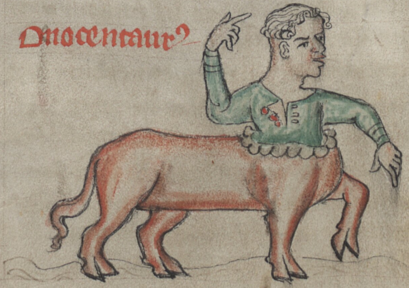Medieval Bestiary : Beasts : Onocentaur